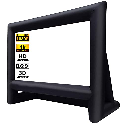 XHYCPY 16ft Inflatable Movie Screen Outdoor Projector Screen with Air ...