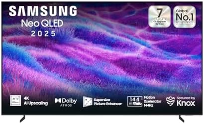 Samsung 100 Inch Neo QLED TV, QN80F, 4K, Mini LED, NQ4 AI Gen2 ...