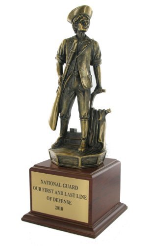 Amazon.com: Minuteman National Guard Trophy Electroplated Brass Figure ...