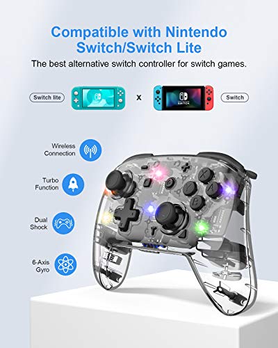 Wireless Switch Controller, binbok Wireless Pro Controller for Switch ...