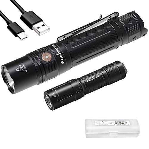Fenix Gift Bundle PD36R 1600 Lumen Rechargeable Flashlight with E01 V2 ...