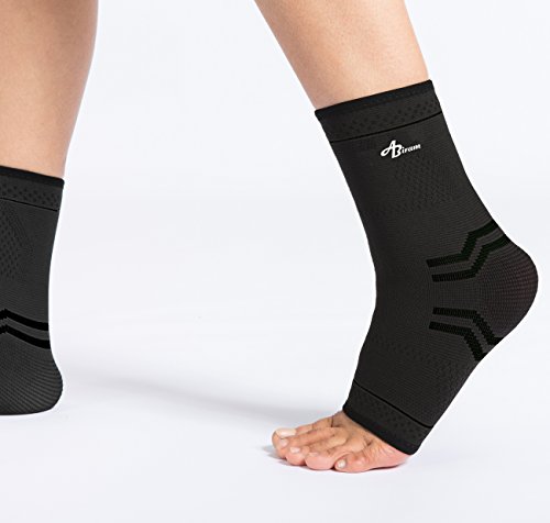 Jupiter Foot Sleeve (Pair) with Compression Wrap, Ankle Brace For Arch ...