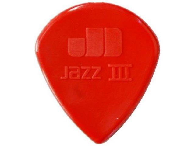 Jim Dunlop 22047138017 47R3N Jazz III 1.38mm Sharp Tip Nylon Guitar ...