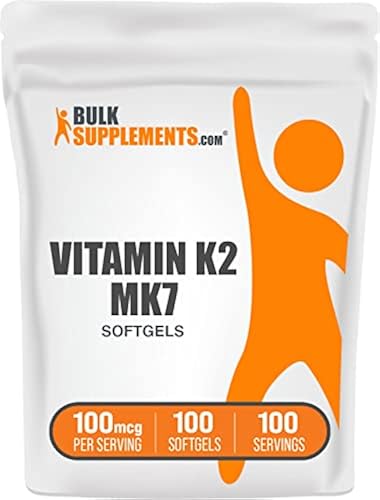 BULKSUPPLEMENTS.COM Vitamin K2 Softgels - Vitamin K2 MK7, Vitamin K2 ...