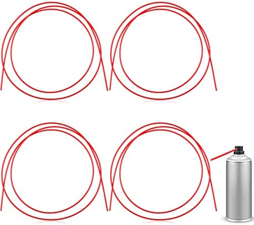Spray Can Replacement Straws Flexible Spray Can Straws Red Plastic ...