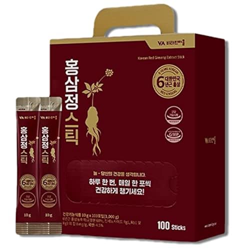 JOKUNA Korean Red Ginseng – 100 Sticks Red Ginseng Extract 6 Years ...