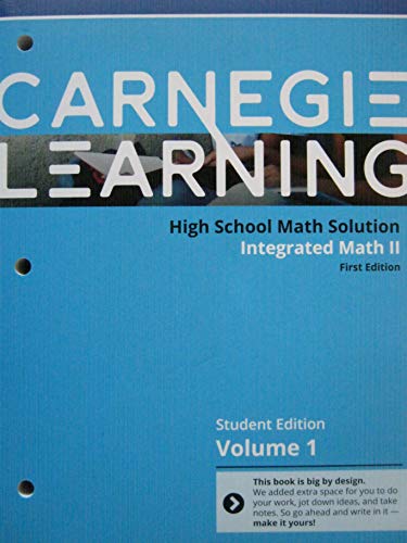 Carnegie Learning High School Math Solution Integrated Math II: Sandy ...