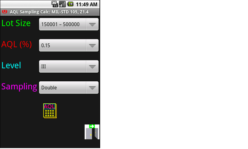 Amazon.com: QC tool: AQL MIL-STD-105E Calc, Z1.4, Z1.9, Sampling Plan ...