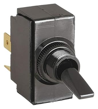 Toggle Switch, DPST, 10A @ 250V, QuikConnct: Amazon.com: Industrial ...