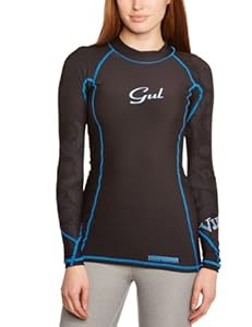 Gul Women's Viper Recore Long Sleeve Thermal Rash Guard - Black: Amazon ...
