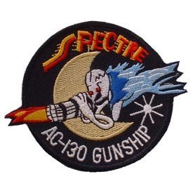 Buy US Air Force Iron On Patch - AC-130 Hercules - Spectre AC-130 ship ...