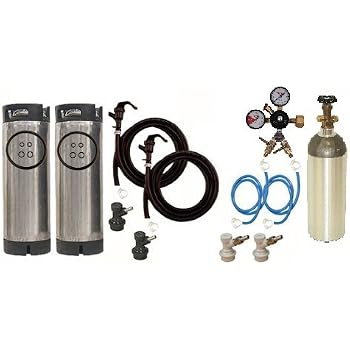 Amazon.com: 2 Keg Homebrew Beer Kegerator Conversion Kit Includes 2 ...