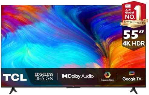 TCL 55 Inches Smart TV, 4K Ultra HD, Google TV, Dolby Audio HDR10 ...