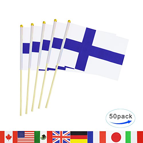 Finland Stick Flag 50 Pack Hand Held Small Finnish Finn | Desertcart KUWAIT
