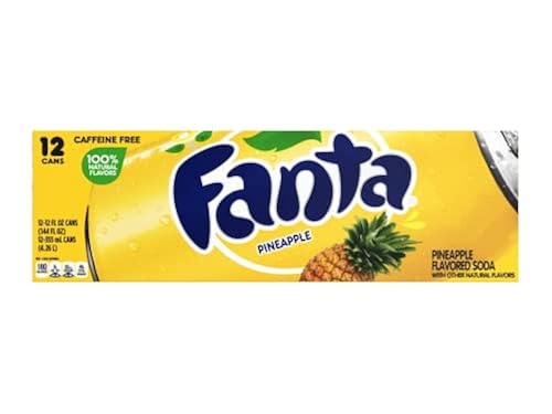 Fanta Fruit Flavored Soft Drink - Pineapple, Orange, Strawberry, and ...