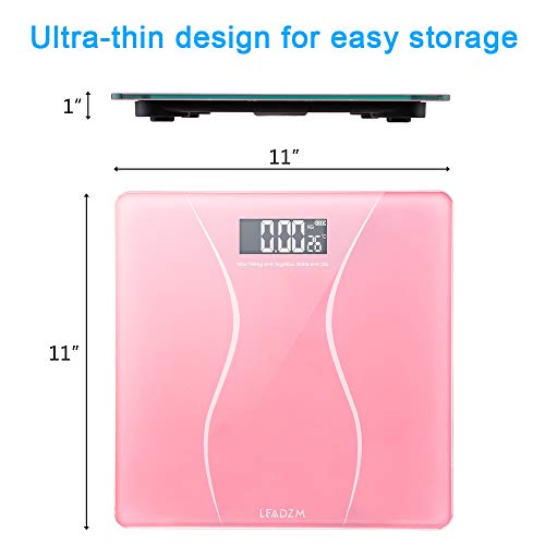 Digital Body Weight Bathroom Scale with Step-On Technology, 400Lb, 6mm ...