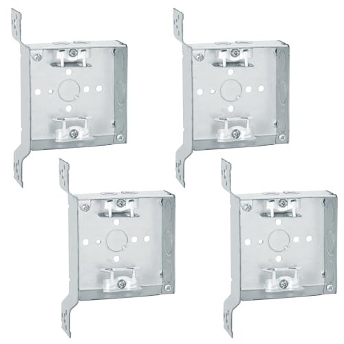 Mua OHLECTRIC 4-Pack 4" Welded Square Electrical Box with MC Clamp ...