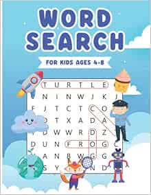 Amazon.com: Word Search for Kids Ages 4-8: 60 Large Print Word Search ...