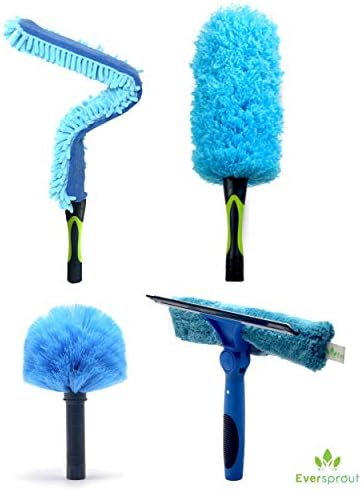 EVERSPROUT 4-Pack Duster Squeegee Kit | Swivel Squeegee, Hand-Packaged ...