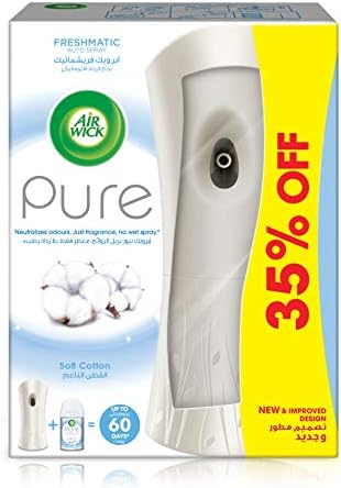 Air Wick air freshener freshmatic auto spray pure soft cotton, 250ml ...
