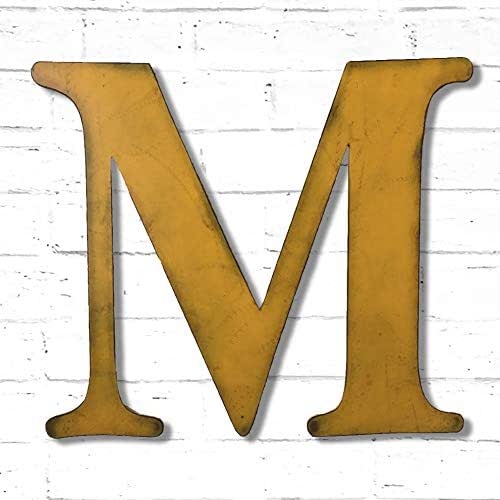 Amazon.com: Metal Letter M - 8", 12", 16", 22", 25", 30" or 35" inch ...
