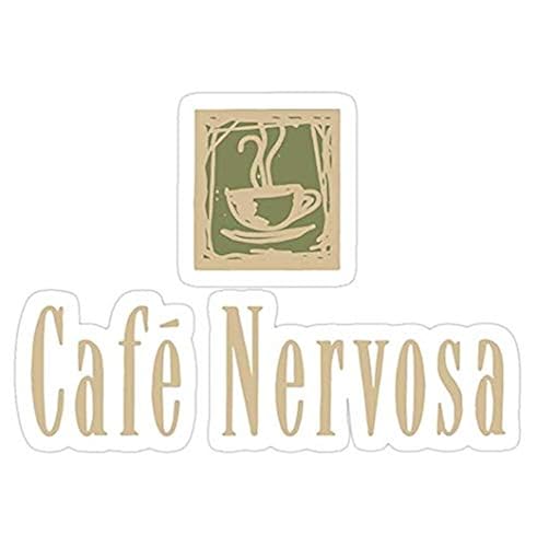 Cafe Nervosa Sign ââ‚¬â€œ Frasier, Seattle, Cafe nervosa Decal Sticker ...