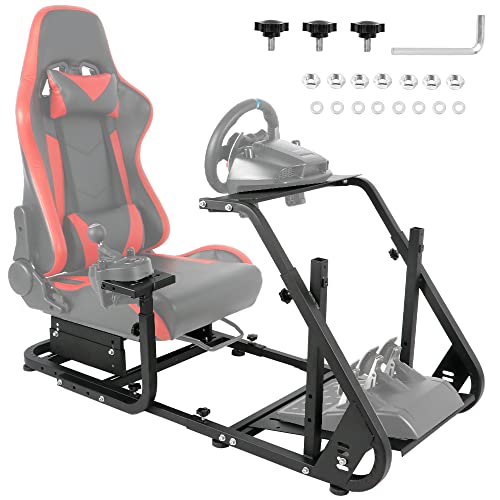 Marada Simulator Cockpit Stand,Racing Wheel Stand fit Logitech G25 G27 ...