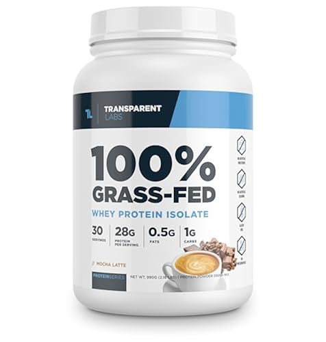 Transparent Labs Grass-Fed Whey Protein Isolate - Naturally Flavored ...