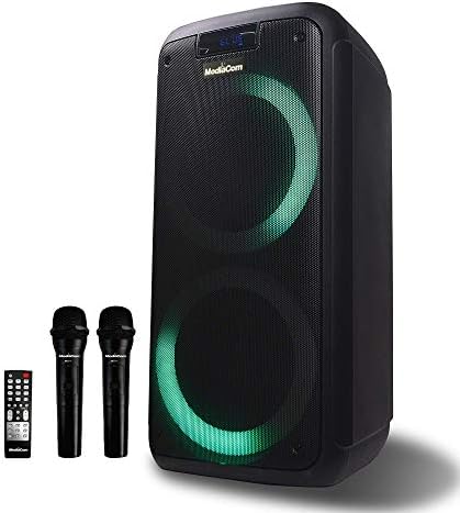 Mediacom MCI 727 Portable Party Speaker with Battery, Bluetooth and 2 ...