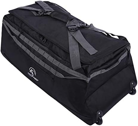REDCAMP 140L Foldable Duffle Bag with Wheels and Backpack Straps, 1680D ...