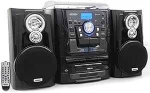 Amazon.com: Jensen All-in-One Hi-Fi Stereo CD Player Turntable ...