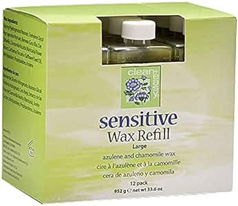 Amazon.com: Clean+Easy Sensitive Wax Refill 12pk Large: Health ...