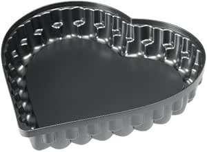 Amazon.com: Kaiser Bakeware KaiserCast Heart-Shaped Flan Pan, 11": Tart ...