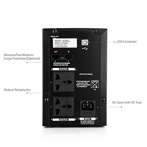 Buy BESTEK 1000VA/600W UPS System Modified Sinewave UPS Uninterruptible ...