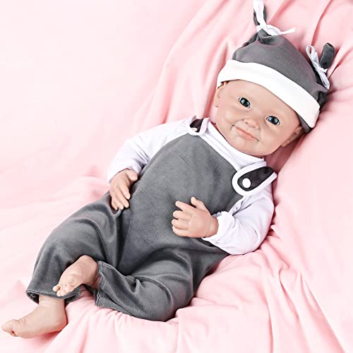 IVITA 21 Inch Silicone Baby Boy Doll - Real Realistic Full Body Reborn ...