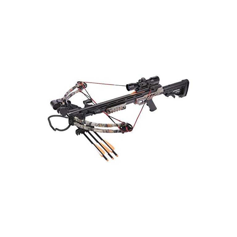 CenterPoint AXCS185CK Sniper 370 Crossbow Package, Camouflage - North ...
