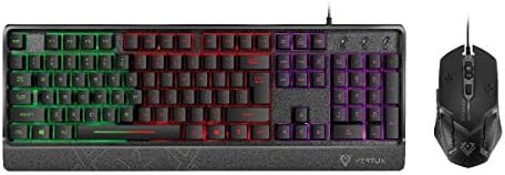 Vertux Orion Backlit Ergonomic Wired Gaming Keyboard & Mouse price in ...