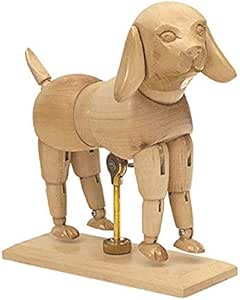 Amazon.com: Wooden Moveable Bendable Articulated Posable Dog Artist's Model