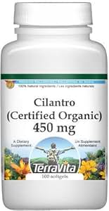 Amazon.com: Cilantro (Coriander) (Certified Organic) - 450 mg (100 ...