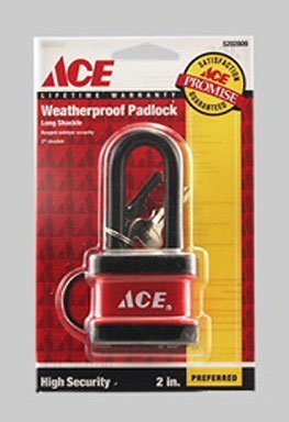 ACE PADLOCK 2" wide weatherproof - - Amazon.com
