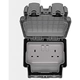 MK Metalclad Plus K2946 ALM 13 amp 2-Gang Double-Pole Switch Socket: Amazon.co.uk: DIY & Tools