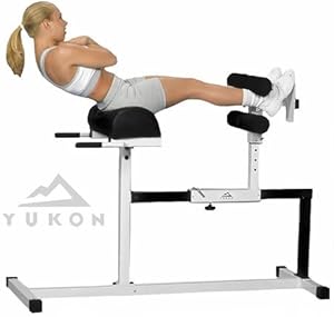 Amazon.com : Yukon Glute, Hamstring, Back, and Abs Hyperextension Bench ...