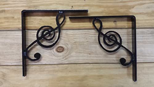 Amazon.com: Treble Clef Music Note Shelf Brackets : Handmade Products