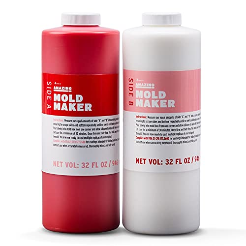 Alumilite Amazing Mold Maker [32 fl oz A + 32 fl oz B(64 ounces) 2-Part ...