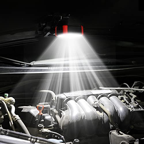 EASYMAXX LED Rechargeable Work Light with Clamp, 2100LM COB Magnetic ...
