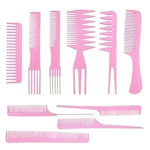 Amazon.com : 10 Pcs Hair Stylists Professional Styling Comb Set, Combs ...