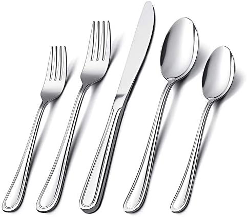 Silverware Set, Elegant Life 40-Piece Stainless Steel Silverware ...
