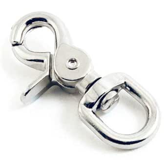 Stainless Steel Round Eye Trigger Snap Hook 3/4" Swivel Eye - Great for ...