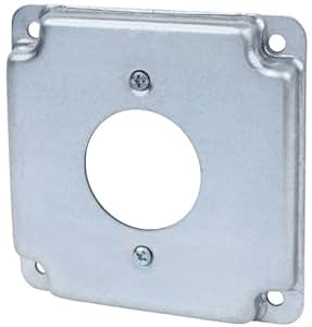 Steel City RS4 Outlet Box Surface Cover, Square, Raised, 4-Inch ...