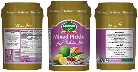 Mehran Mixed Pickle Jar, 1000 g price in Saudi Arabia | Amazon Saudi ...